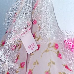 Victoria's Secret | Intimates & Sleepwear | Small Sheer Rose Lace Trim ...